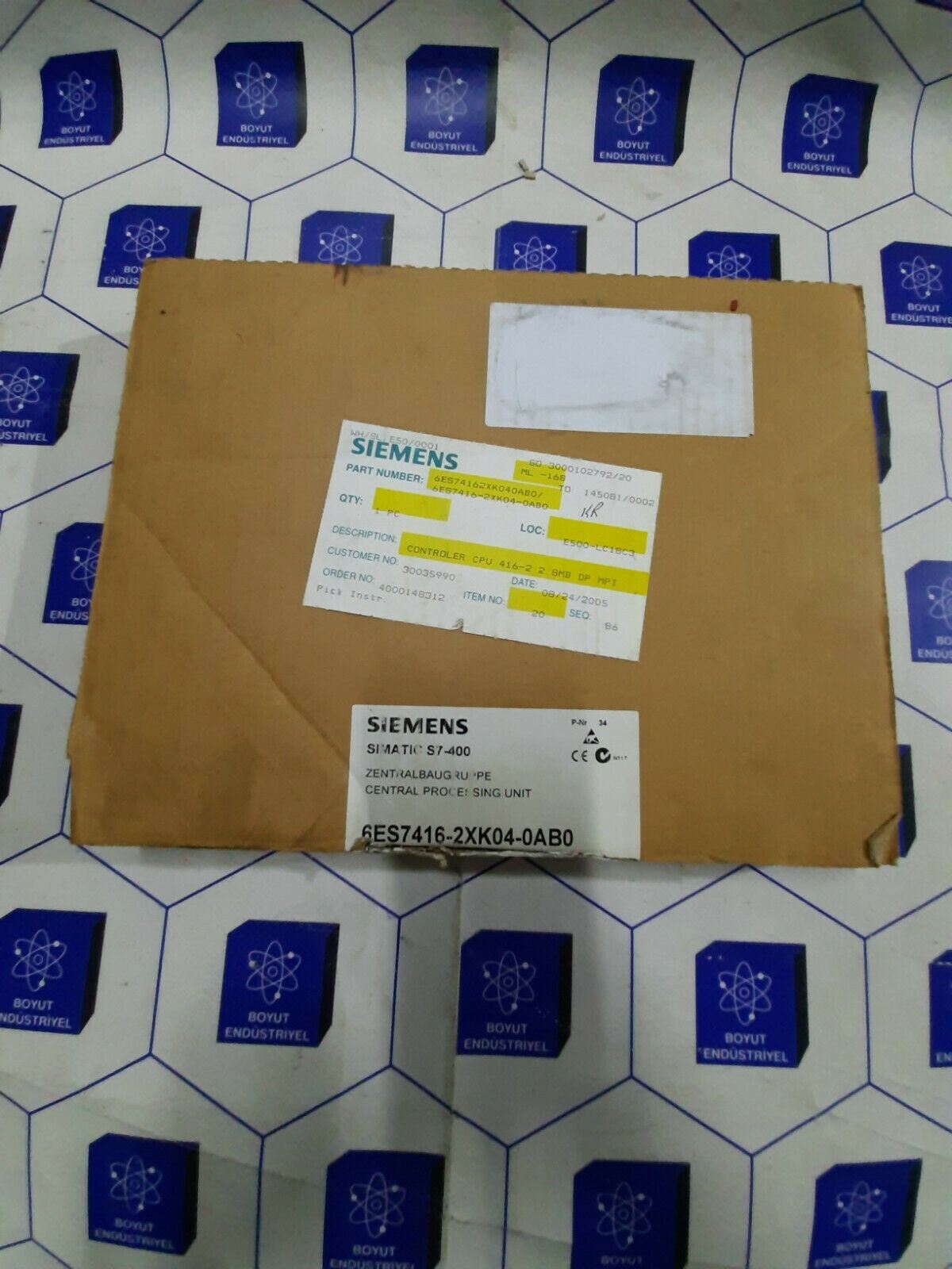 Siemens Simatic S7 400 6ES7416-2XK04-0AB0 6ES7 416-2XK04-0AB0 Controll – Boyut-Endustriyel