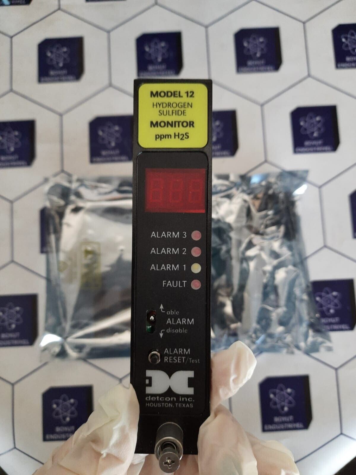 DETCON HYDROGEN SULFIDE MONITOR ppm H2S MODEL 12 SN110QC3-170 – Boyut-Endustriyel