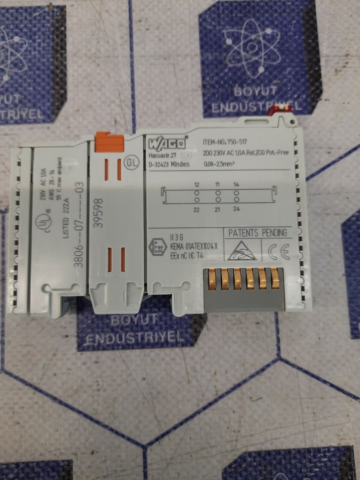 Wago 750-517 relay output module 200-250 VaC – Boyut-Endustriyel