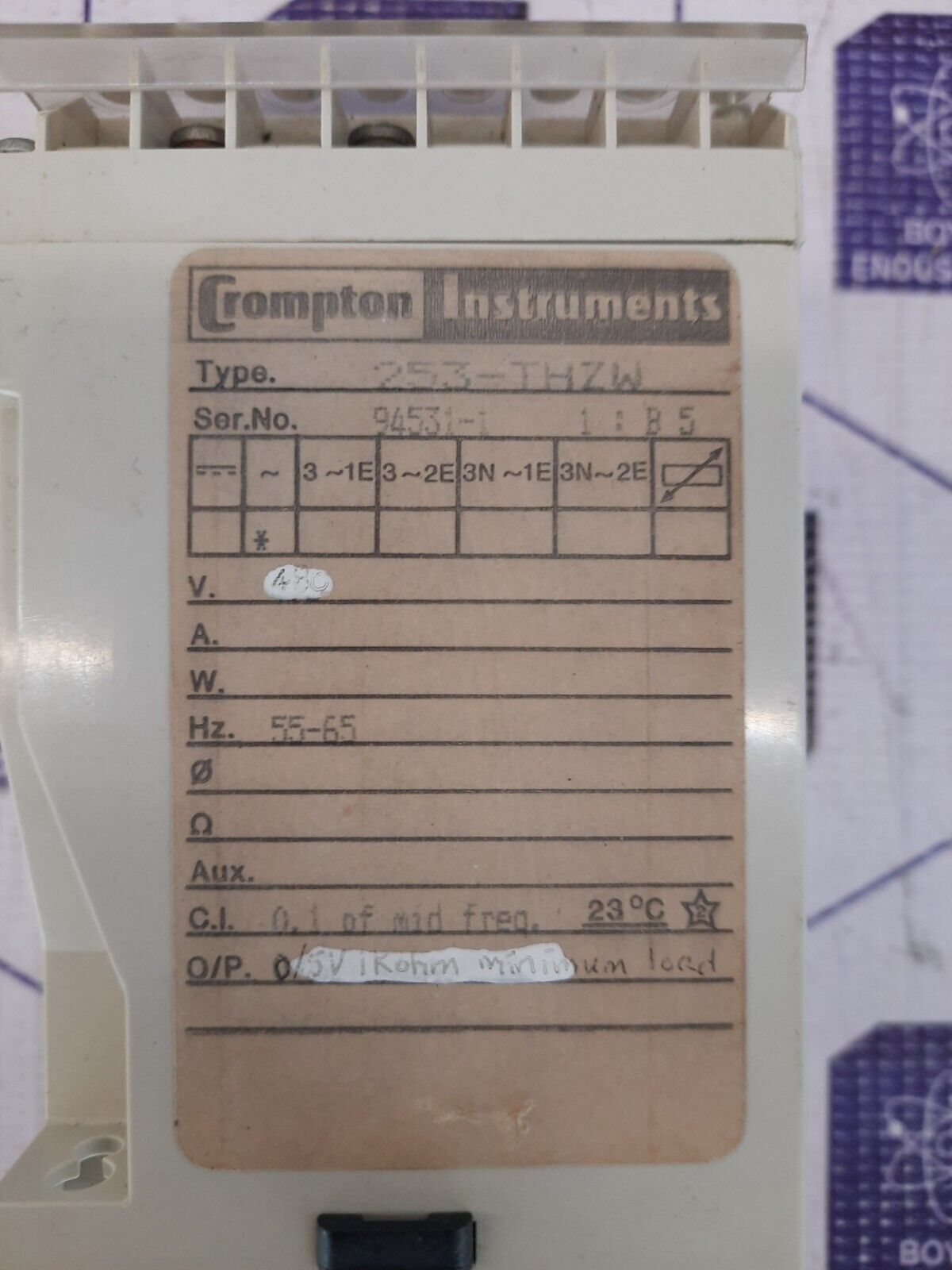 Crompton 253-THZW MODULE – Boyut-Endustriyel