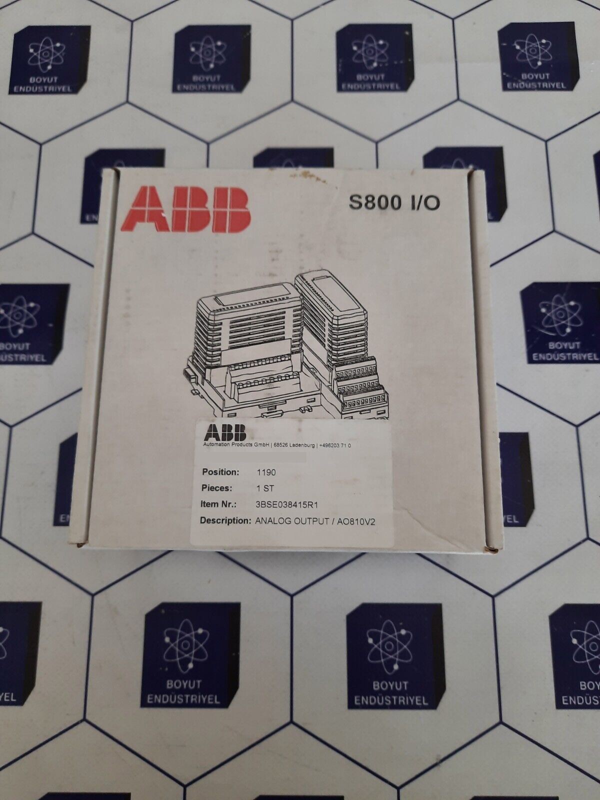 ABB 3BSE038415R1 ANALOG OUTPUT A0810V2 – Boyut-Endustriyel