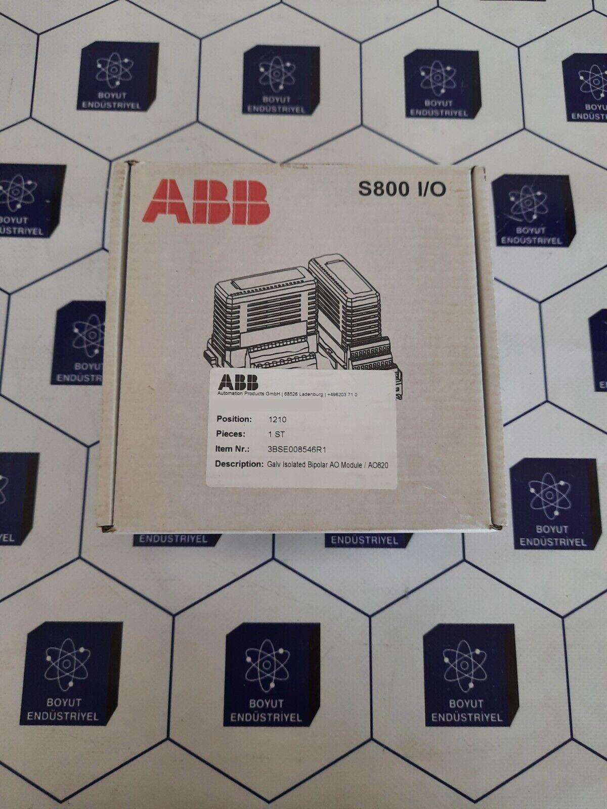 ABB 3BSE008546R1 GALV ISOLATED BIPOLAR AO MODULE AO820 – Boyut-Endustriyel