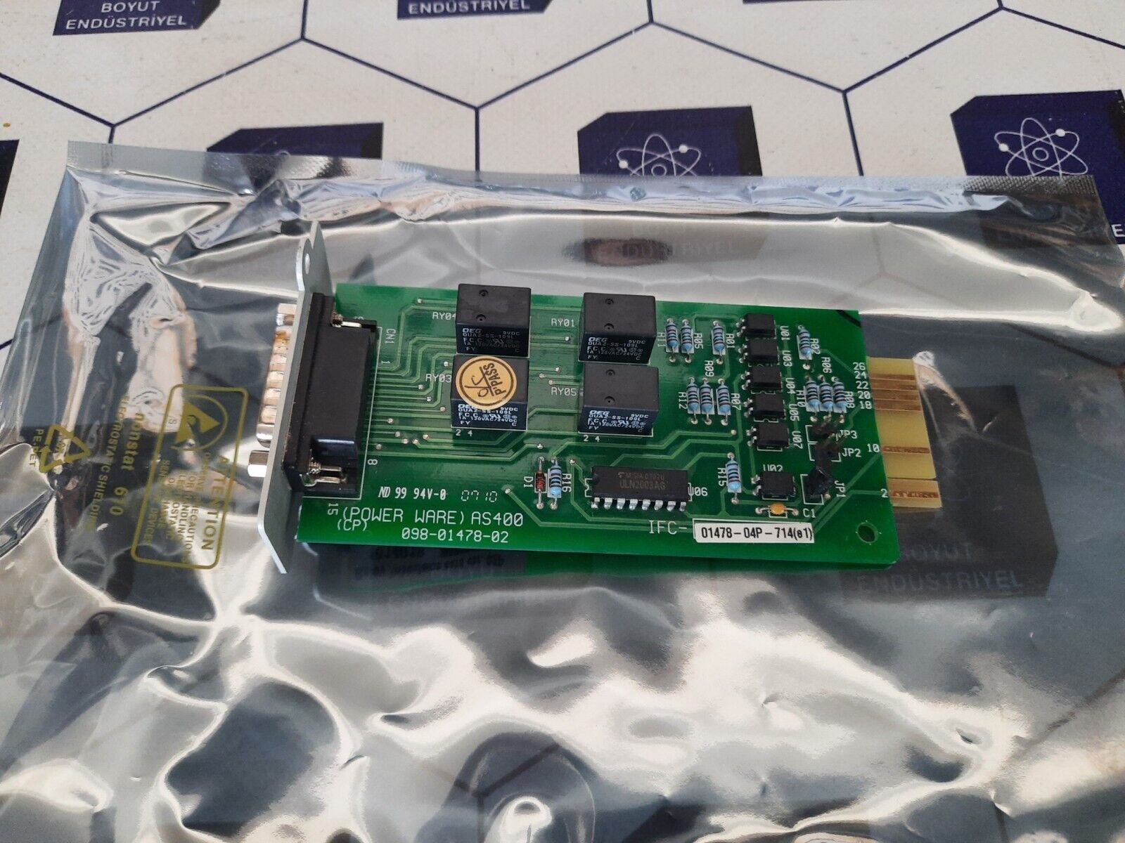 EATON A/S 400 COMMUNICATIONSAS IFC-01478-04P-714 RELAY INTERFACE CARD ...