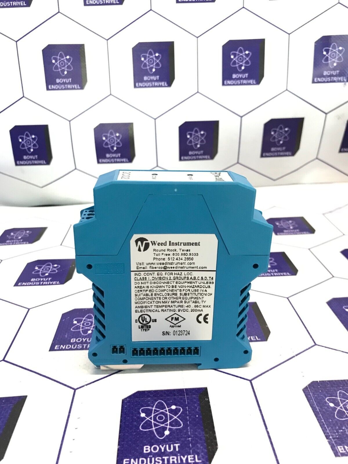 WEED INSTRUMENT FIBER OPTIC ELECTRICAL INTERFACE MODULE EOTEC 2000 2C0 ...