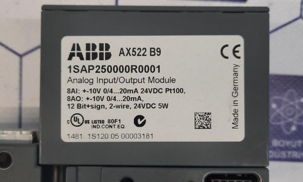 ABB- 1SAP250000R0001 - AX522 B9 - INPUT/OUTPUT MODULE – Boyut-Endustriyel