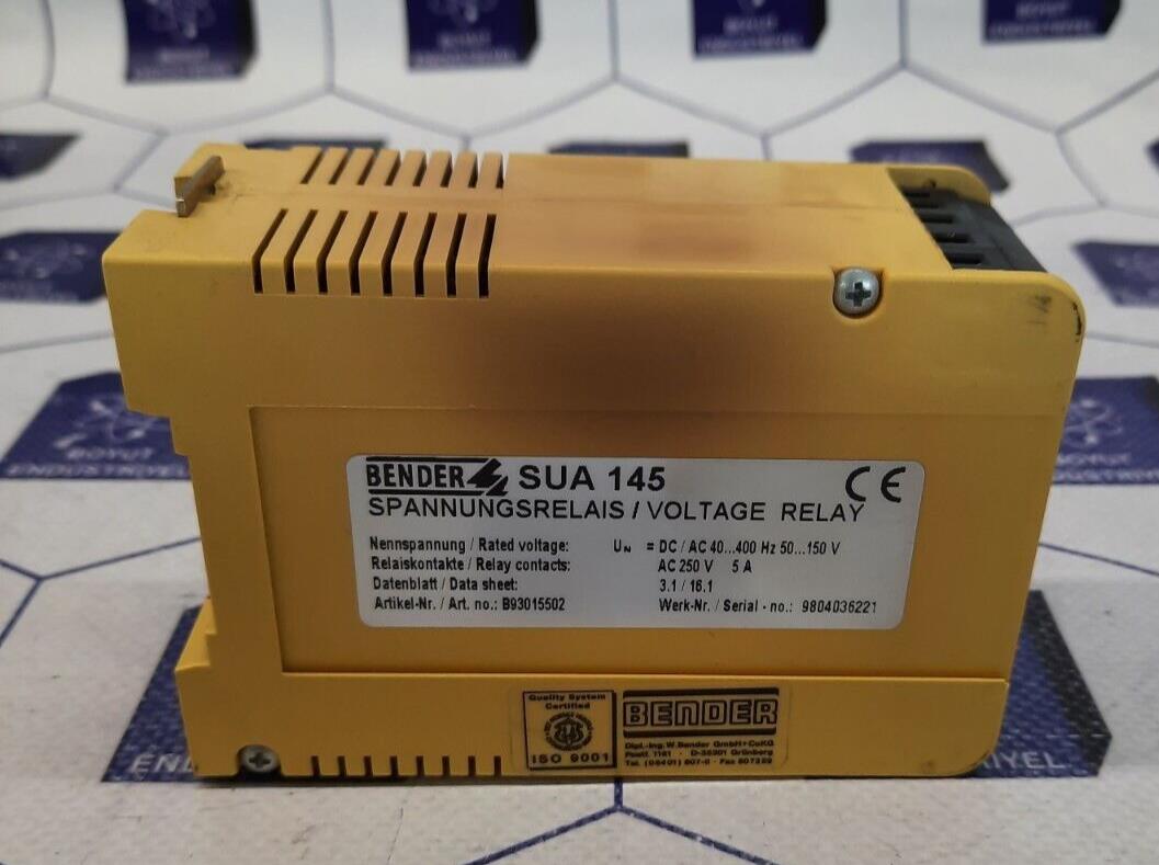 BENDER SUA 145 VOLTAGE RELAY – Boyut-Endustriyel