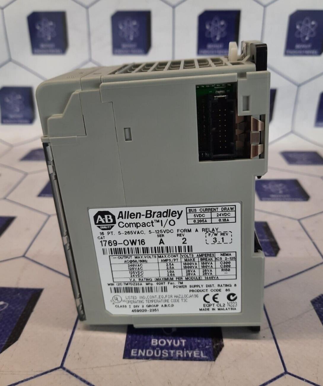 ALLEN BRADLEY 1769-OW16 COMPACT I/O – Boyut-Endustriyel
