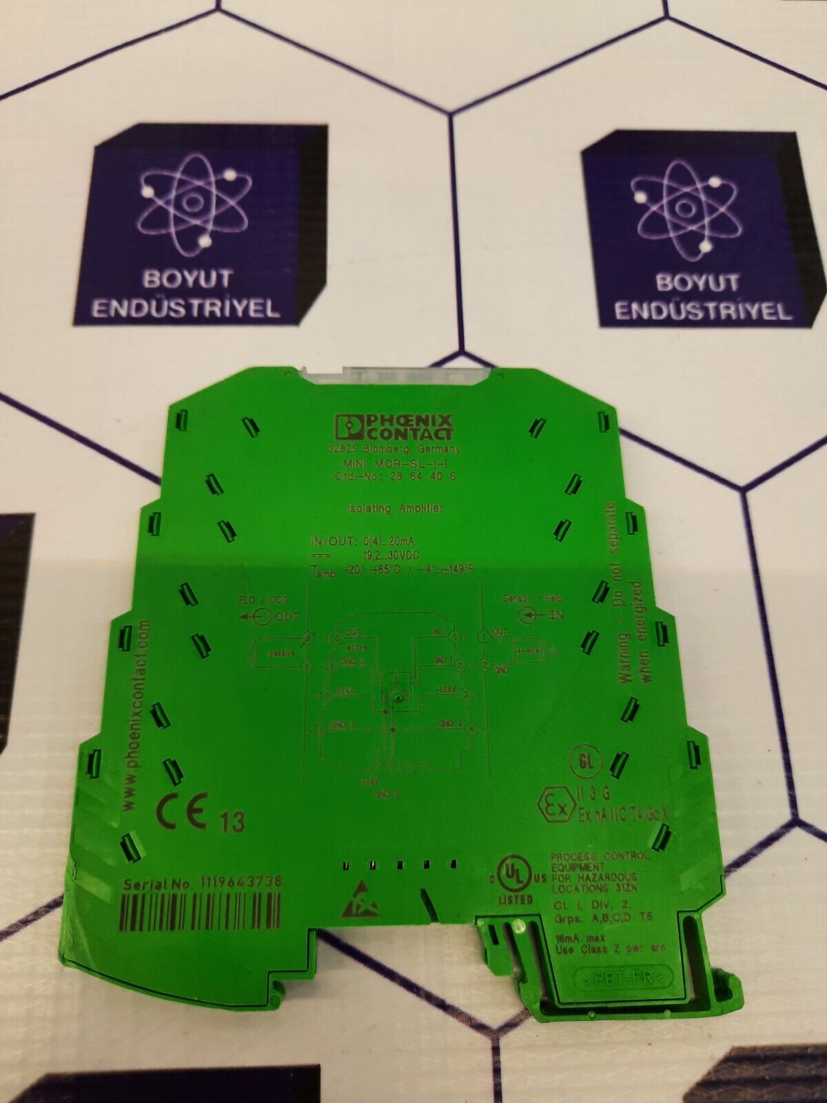 PHOENİX CONTACT MINI MCR-SL-I-I (Ord.No:2864406) SIGNAL CONDITIONER ...
