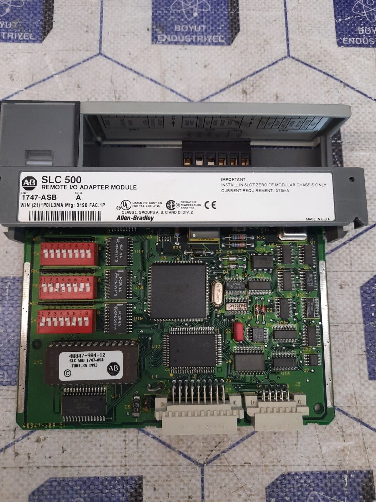 ALLEN BRADLEY 1747-ASB SER.A I/O ADAPTER MODULE – Boyut-Endustriyel