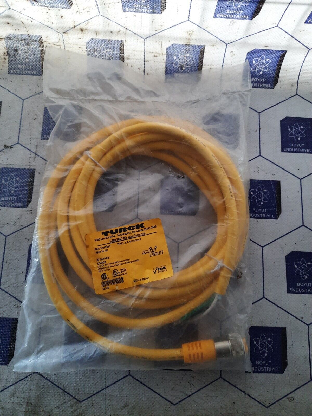 TURCK RKM 36-4M CABLE – Boyut-Endustriyel